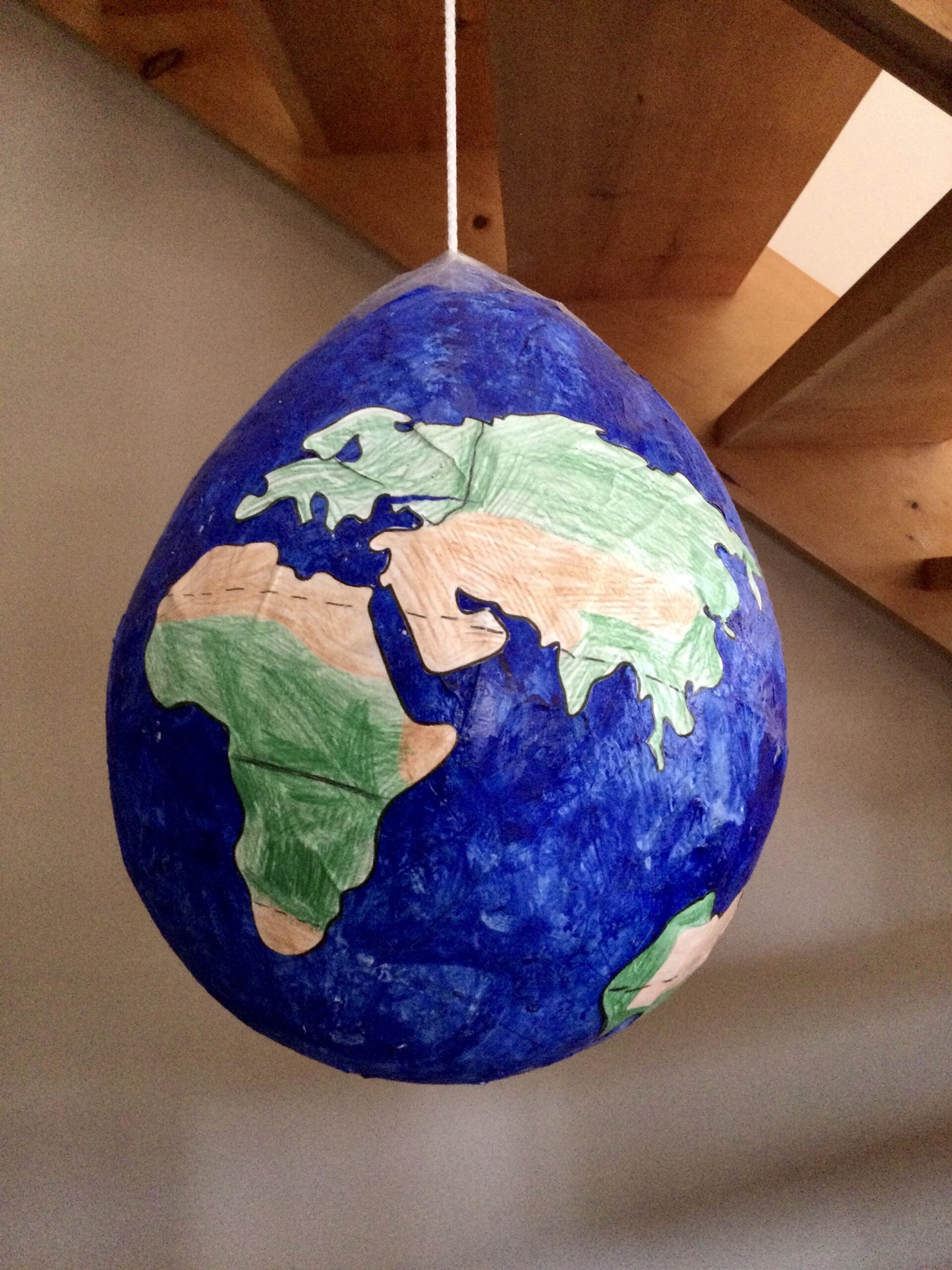 Paper Mache Globe - Blackburnian